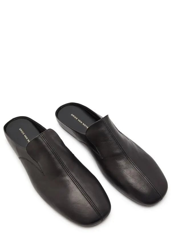 Dries Van Noten Leather Mules