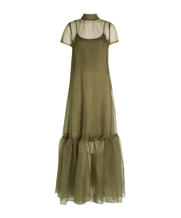 Staud Calluna Tiered Organza Gown
