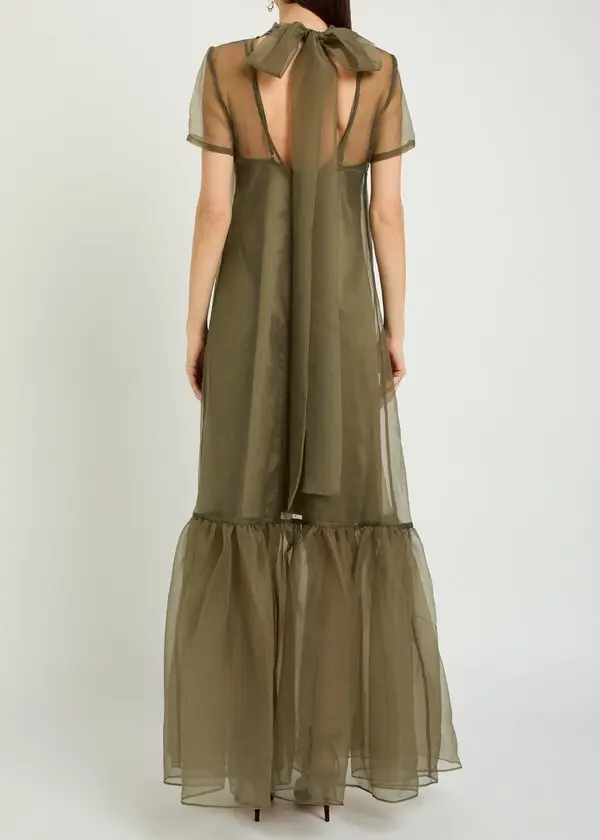 Staud Calluna Tiered Organza Gown