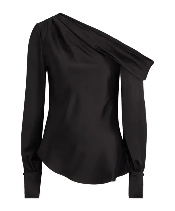 Simkhai Alice Draped Satin Top