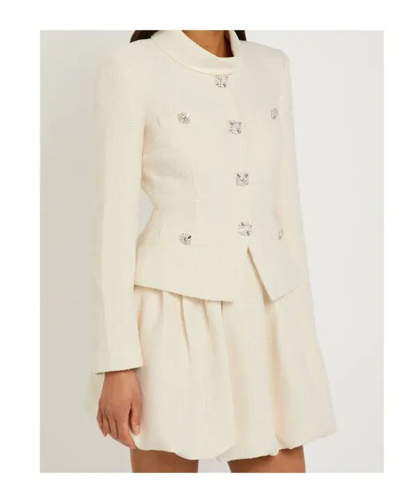 SELF-PORTRAIT Tailored Bouclé Mini Dress