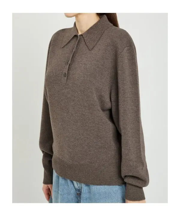 RÓHE Compact Wool And Cashmere-blend Polo Top