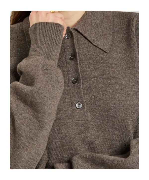 RÓHE Compact Wool And Cashmere-blend Polo Top