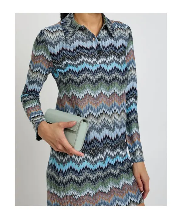 Missoni Zigzag-intarsia Fine-knit Mini Dress