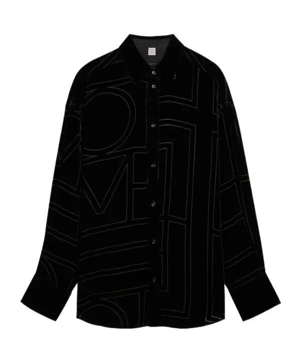 TOTEME Monogram Devore Shirt