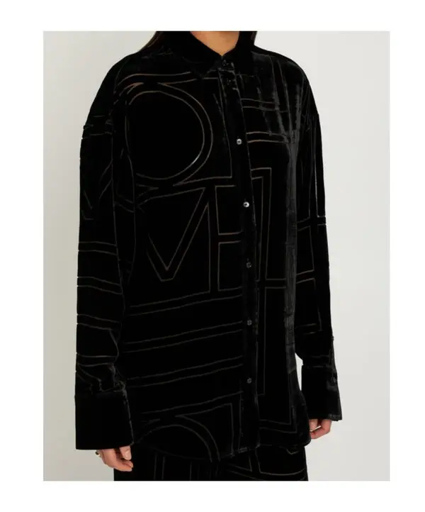 TOTEME Monogram Devore Shirt