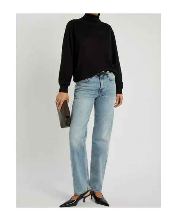 TOTEME Turtle-neck Fine-knit Wool Jumper