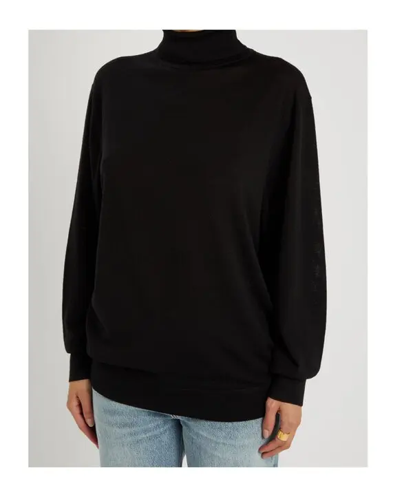 TOTEME Turtle-neck Fine-knit Wool Jumper