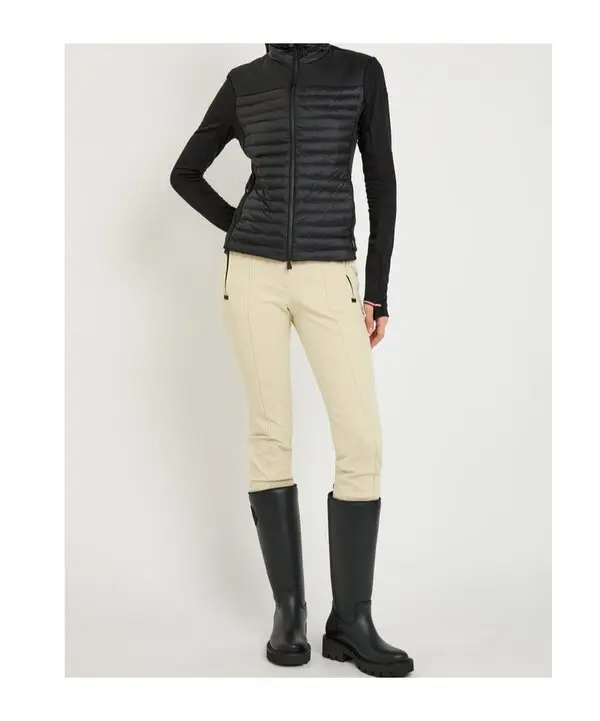 Moncler Quilted Shell And Jersey Jacket