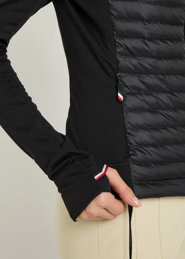 Moncler Quilted Shell And Jersey Jacket