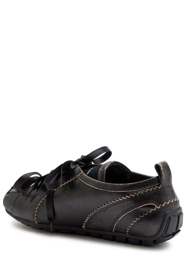 Simone Rocha Ballerina Grip Leather Sneakers
