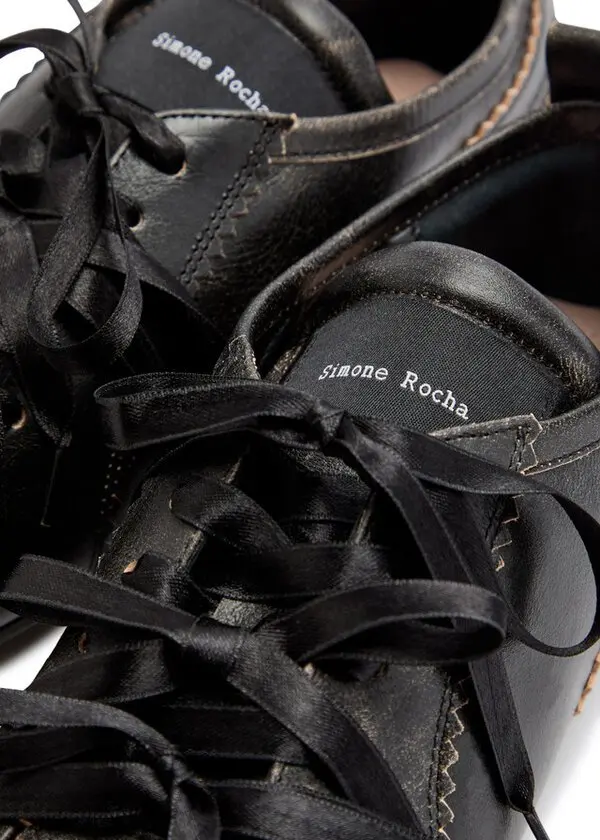 Simone Rocha Ballerina Grip Leather Sneakers