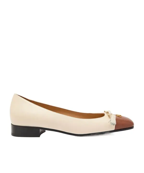Valentino Garavani Valet Du Roi 20 Leather Pumps - Nude