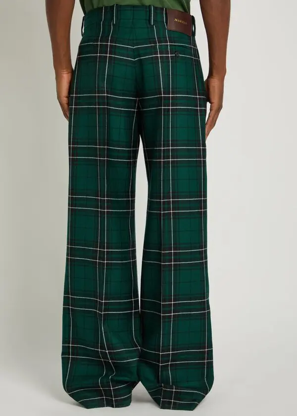 J.W.ANDERSON Checked Straight-leg Trousers