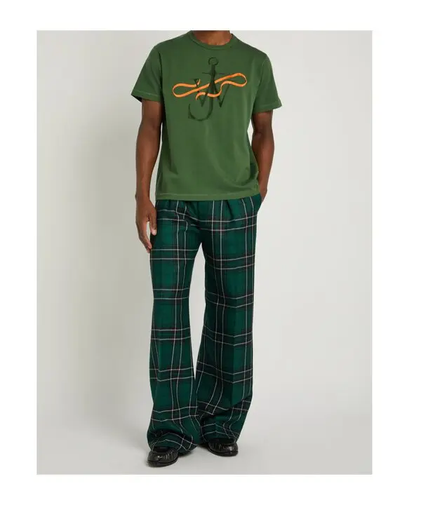 J.W.ANDERSON Checked Straight-leg Trousers