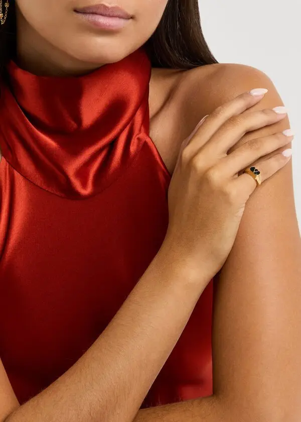 Valentino Garavani Vlogo-engraved Ring