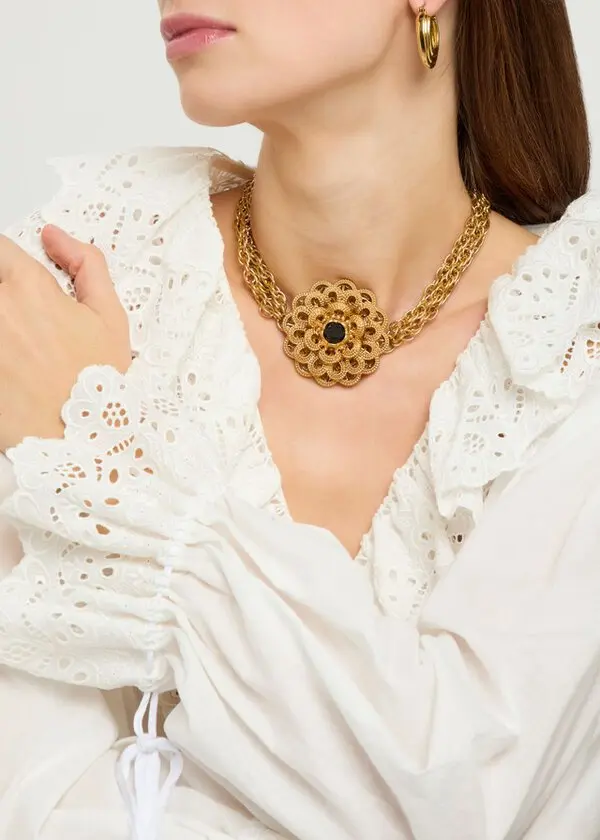 Chloé The Feather Flower Necklace