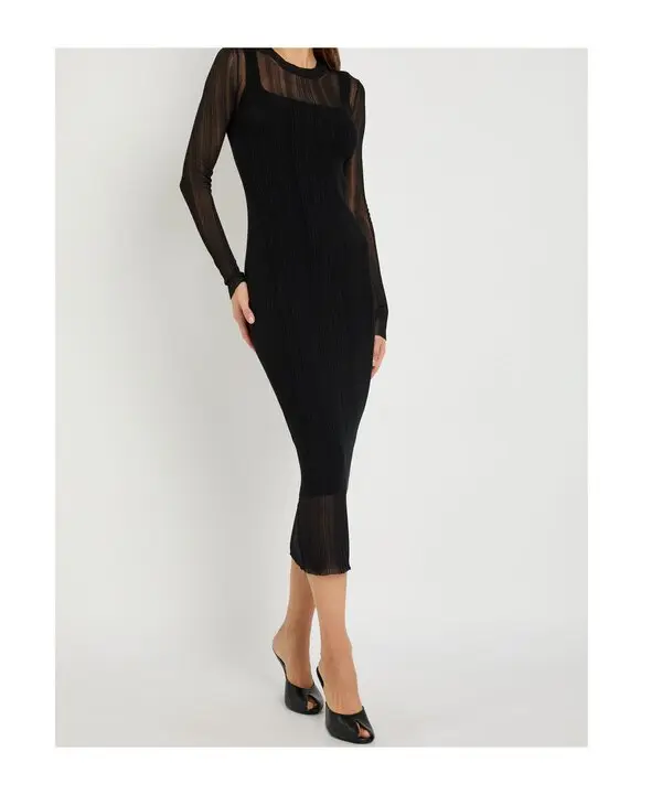Sportmax Ribbed Fine-knit Midi Dress