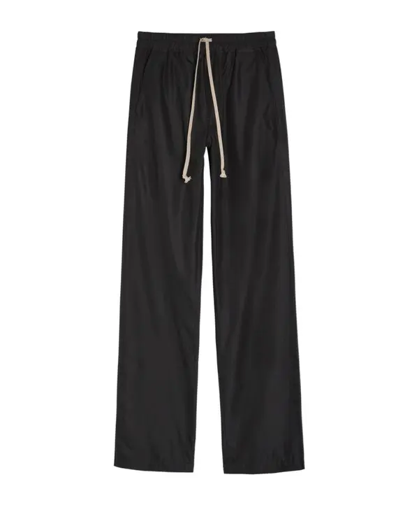 Rick Owens X Moncler Logo-appliquéd Drawstring Shell Trousers