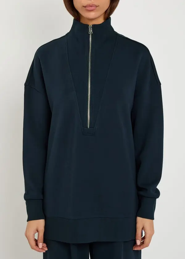 Varley Masie Half-zip Stretch-jersey Sweatshirt