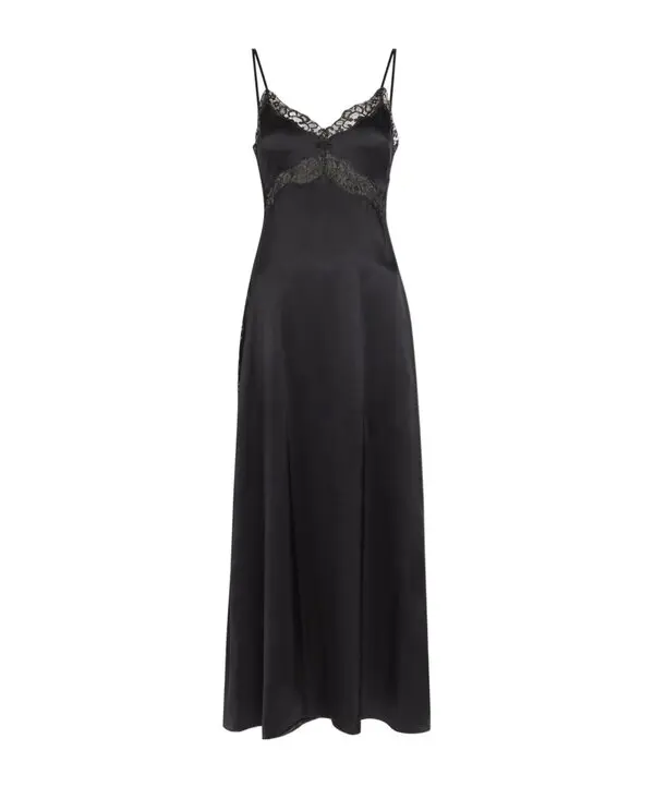 REFORMATION Lace-trim Silk Midi Slip Dress