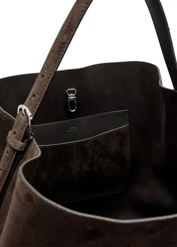 TOTEME Belted Suede Tote