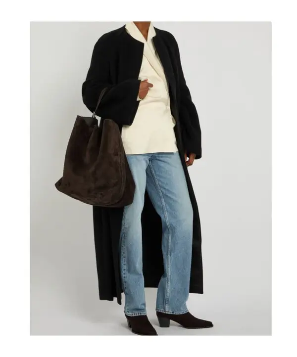 TOTEME Belted Suede Tote