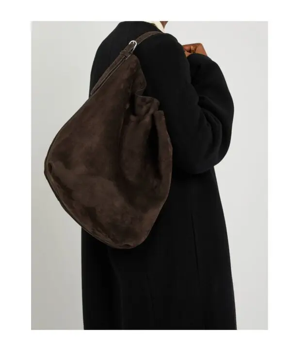 TOTEME Belted Suede Tote