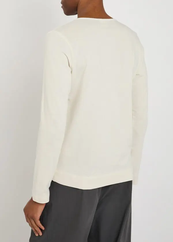 Dries Van Noten Hebton Henley Pointelle Cotton Top