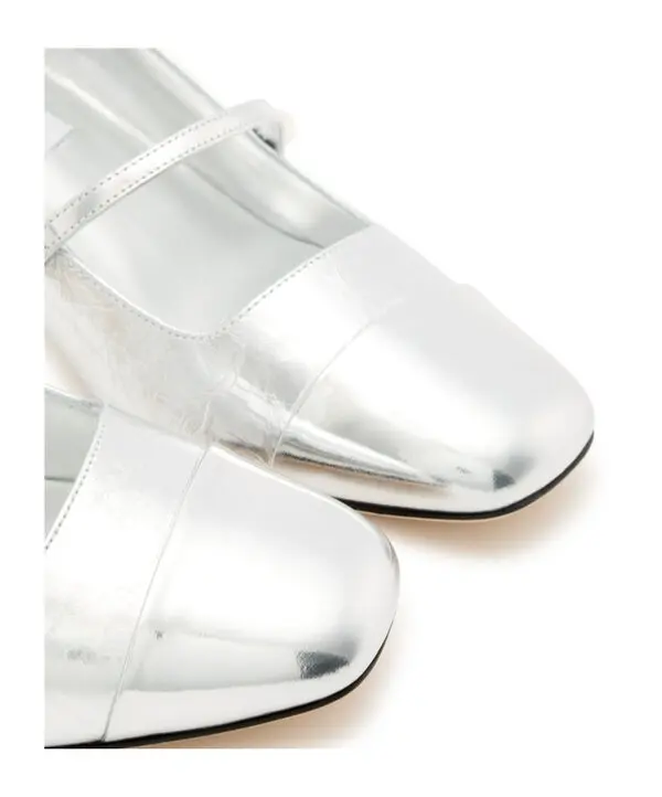 JIMMY CHOO Elisa 45 Metallic Leather Pumps