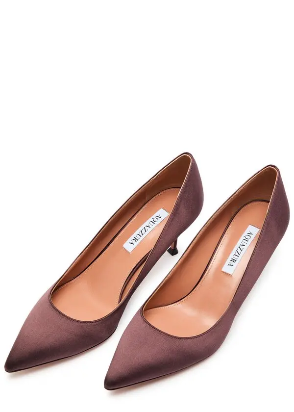 AQUAZZURA Purist 65 Satin Pumps