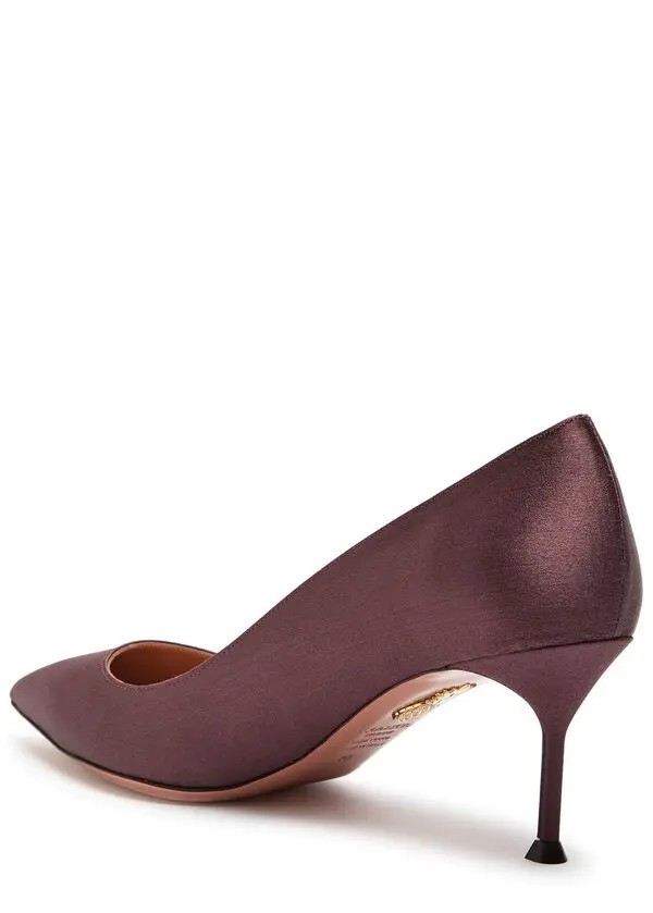 AQUAZZURA Purist 65 Satin Pumps