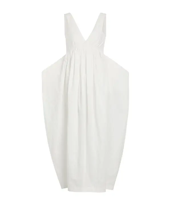 RÓHE Sculpted Cotton-blend Poplin Maxi Dress