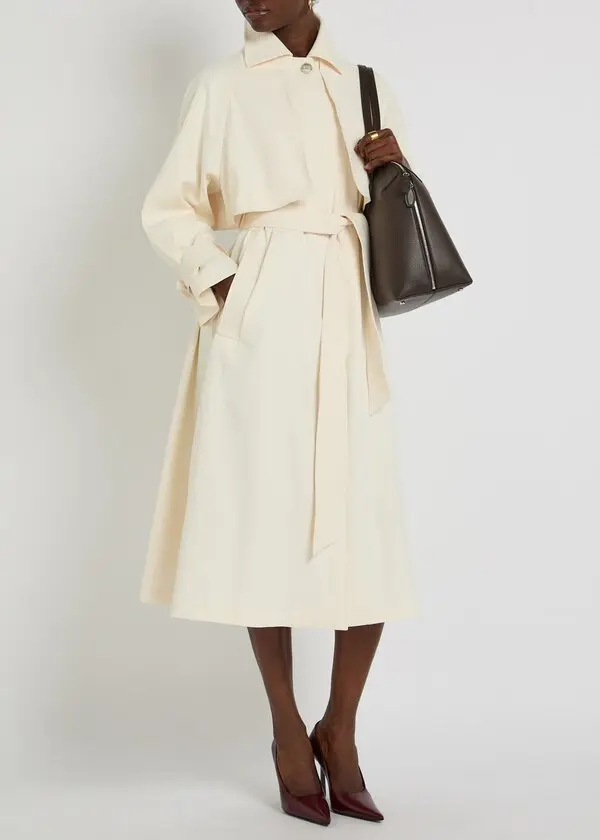 Herno Belted Woven Trench Coat