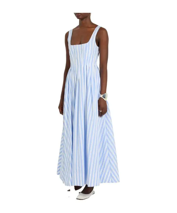 Sportmax Striped Cotton Maxi Dress
