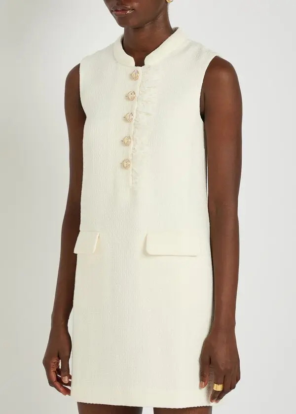 SELF-PORTRAIT Tailored Bouclé Mini Dress