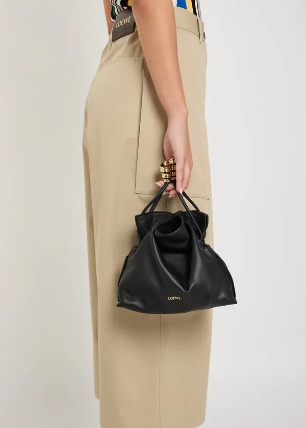 Loewe Metallic Clutch - Black