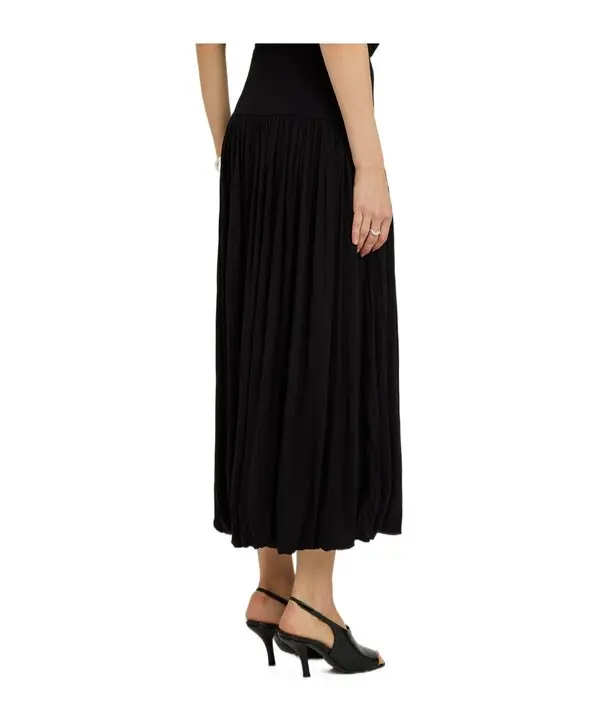 TOTEME Gathered Crepe-jersey Midi Skirt