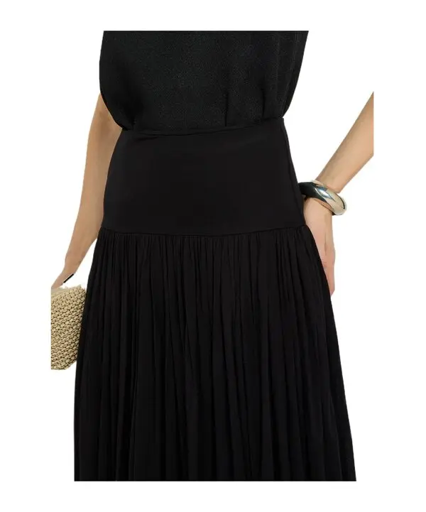 TOTEME Gathered Crepe-jersey Midi Skirt