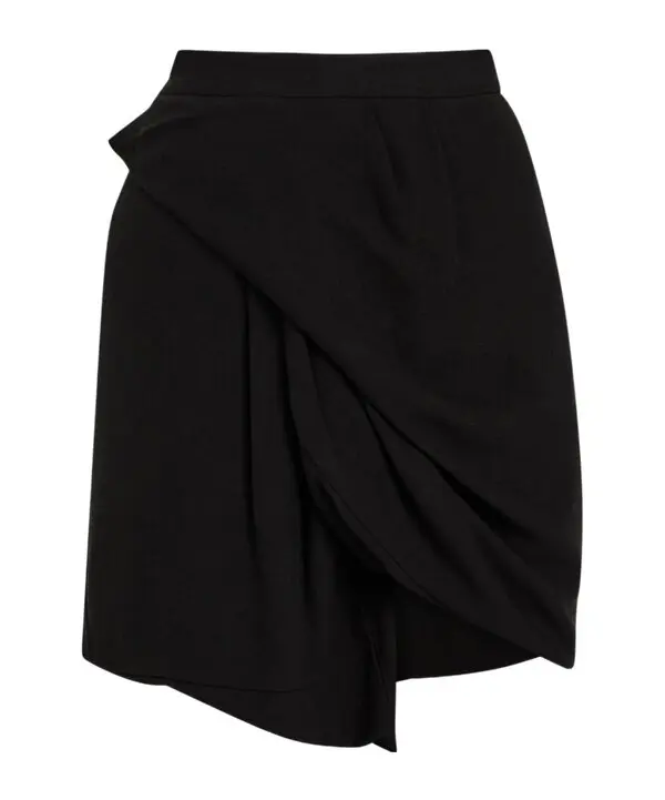 VIVIENNE WESTWOOD Zora Crepe Mini Wrap Skirt - Black