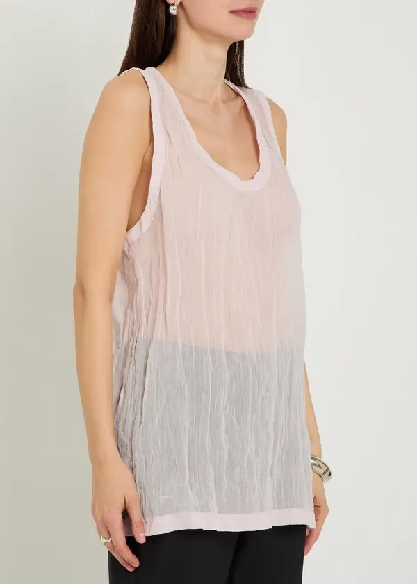 TOTEME Crinkled Gauze Tank Top