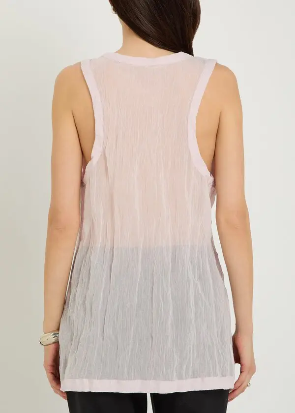 TOTEME Crinkled Gauze Tank Top