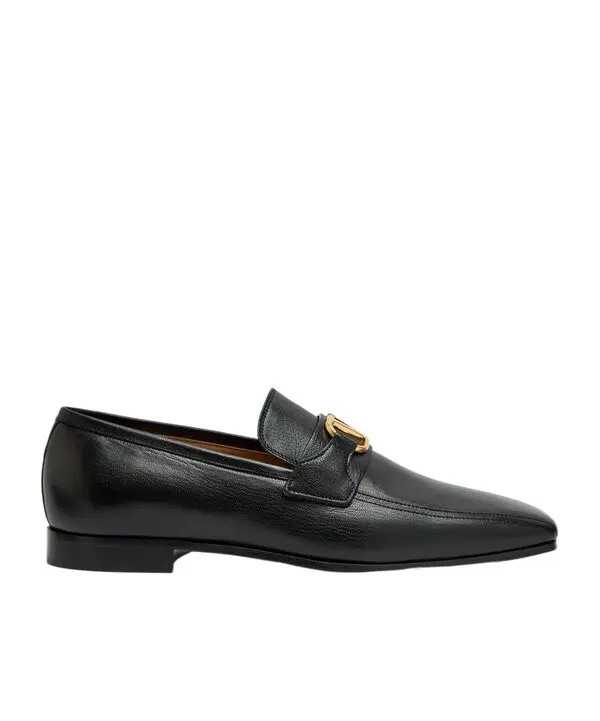 Valentino Garavani Grained Leather Loafers