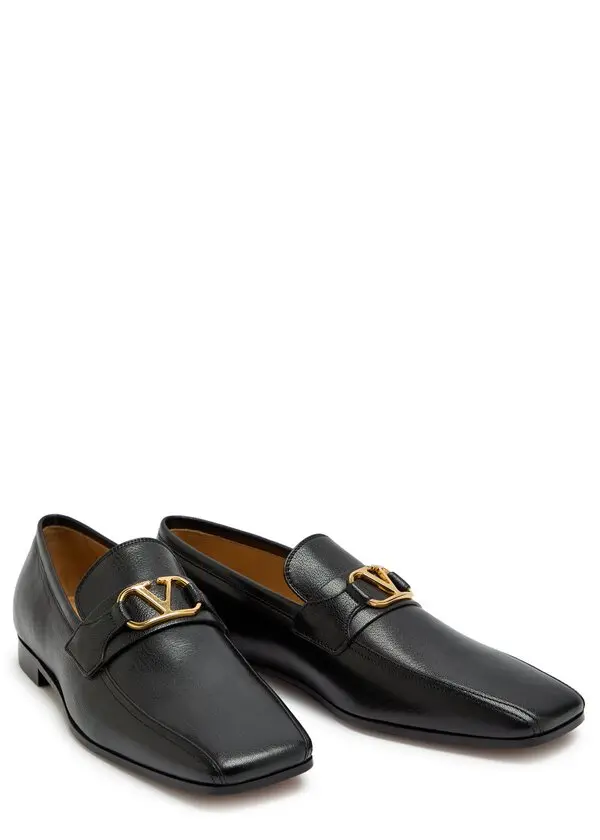 Valentino Garavani Grained Leather Loafers
