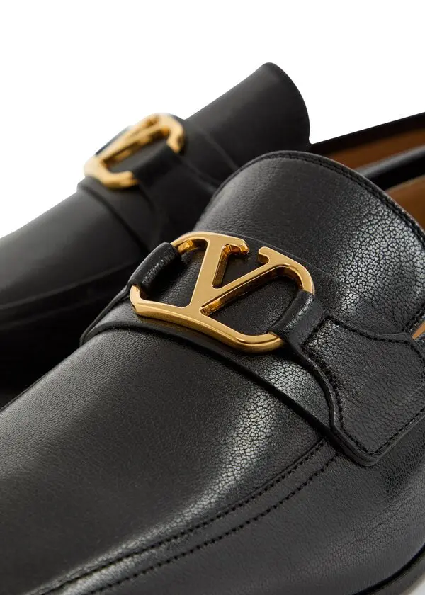 Valentino Garavani Grained Leather Loafers