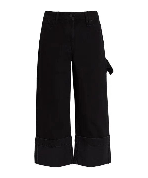 Simone Rocha Turn-up Straight-leg Cropped Jeans