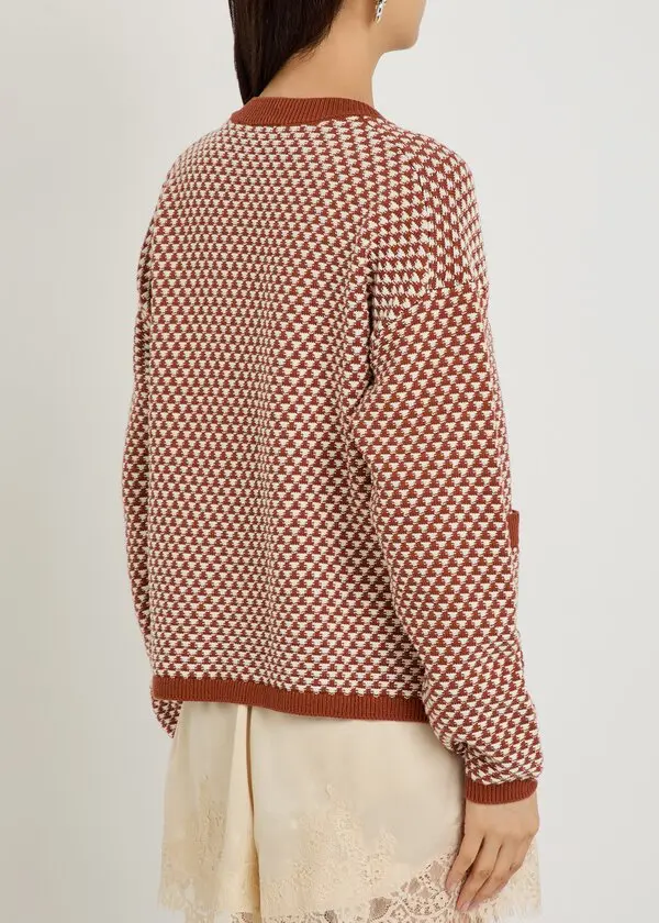 Varley Elmwick Patterned Cotton-knit Cardigan
