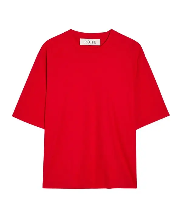 RÓHE Cotton And Silk-blend T-shirt
