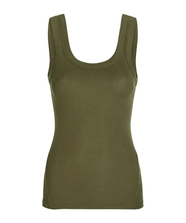Rag & Bone Scoop-neck Ribbed Stretch-cotton Tank