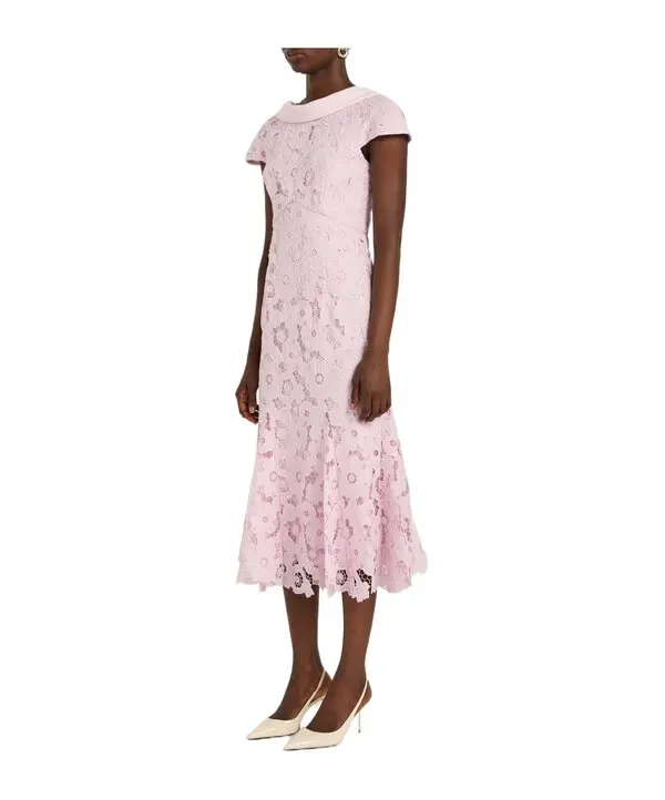 SELF-PORTRAIT Guipure Lace Midi Dress